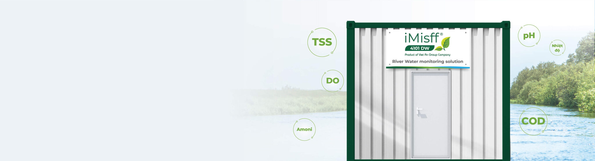 Giải pháp quan trắc nước mặt, nước sông tự động iMisff 4101 RW