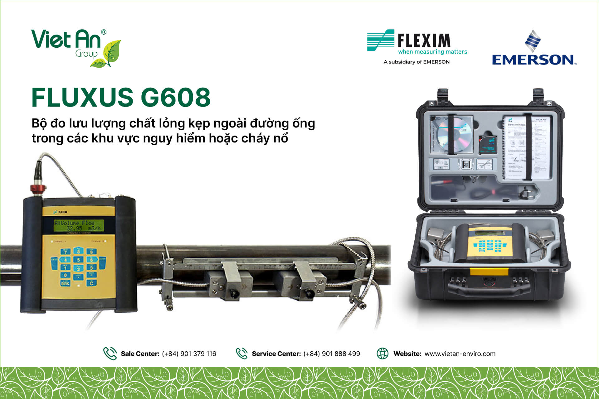 Đo lưu lượng khí trong khu vực nguy hiểm FLUXUS G608