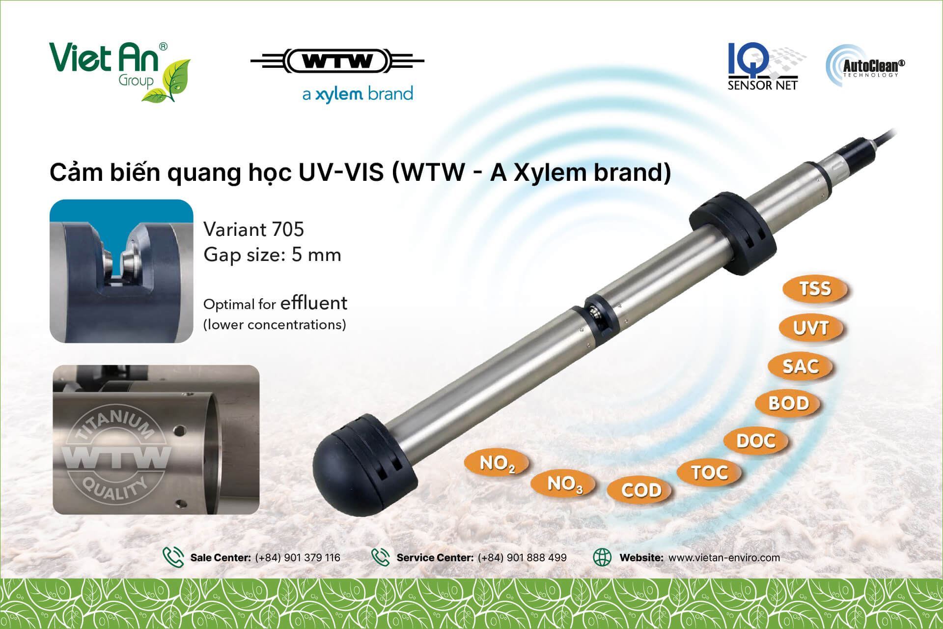 Cảm biến đo độ màu ColorVis 705 IQ - WTW (A Xylem brand)